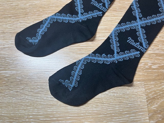 Meta Back Lace Up Ribbon OTKs - Socks and Tights - Lace Market: Lolita ...