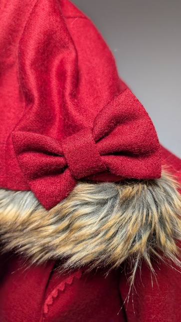 Shirley Deer short red jacket with faux fur - Jacket/Parka - Lace ...