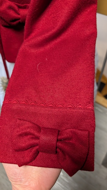 Shirley Deer short red jacket with faux fur - Jacket/Parka - Lace ...