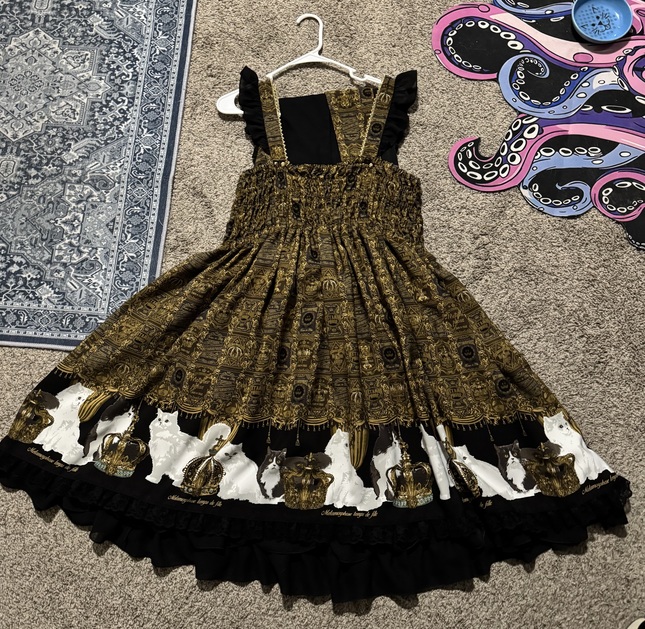 Royal Crown Cat Frill JSK plus size (black) - Jumperskirt - Lace Market ...