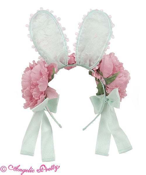 FREE SHIP: Rabbit’s Happy Flower Bouquet Headdress and Clip set in Pink ...