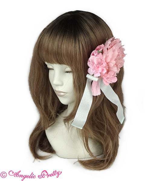 FREE SHIP: Rabbit’s Happy Flower Bouquet Headdress and Clip set in Pink ...
