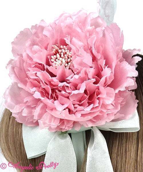 FREE SHIP: Rabbit’s Happy Flower Bouquet Headdress and Clip set in Pink ...