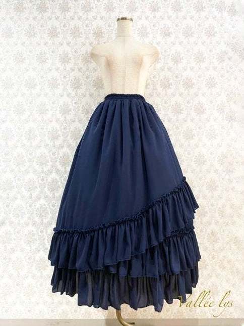 Sweet Alyssum Series Irregular Long Skirt - Skirts - Lace Market ...