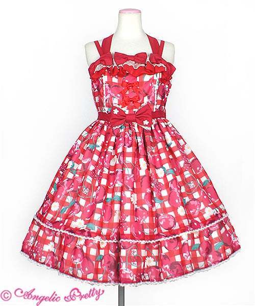 Angelic Pretty Fresh Cherry JSK - Jumperskirt - Lace Market: Lolita ...