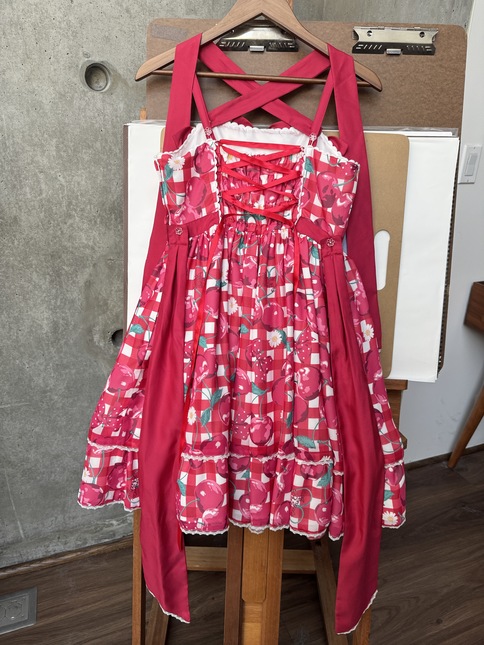 Angelic Pretty Fresh Cherry JSK - Jumperskirt - Lace Market: Lolita ...