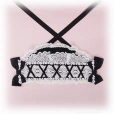 BABY, THE STARS SHINE BRIGHT Half Bonnet Style Lace Up Headdress black ...