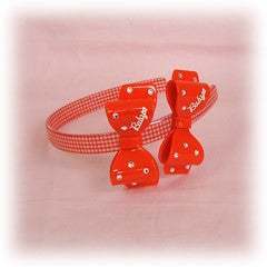 BABY, THE STARS SHINE BRIGHT Hard Ribbon Double Bow Headband red ...