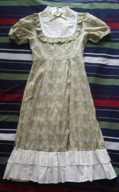 Victorian Maiden - Liberty Print Mary OP in Green - Dresses - Lace ...