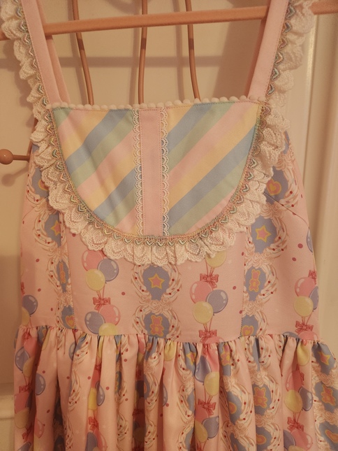 Teddy's Birthday Party Sweet Teddy and Bunny Prints Lolita Dress JSK ...