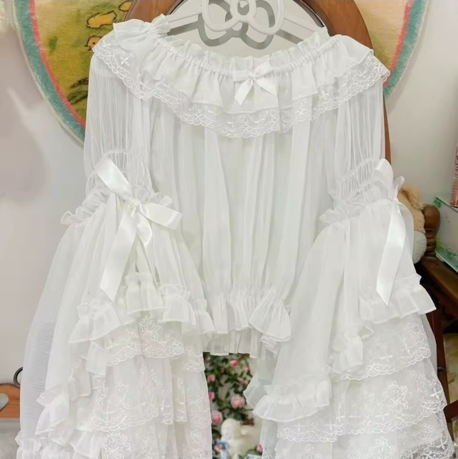 Pink Princess Sleeve Blouse New - Tops - Lace Market: Lolita Fashion Sales