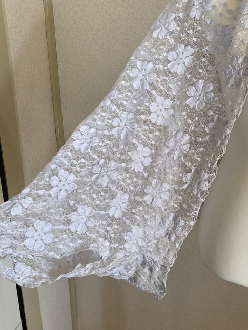 Japanese off brand - greyish light blue lace cardigan batwing style ...