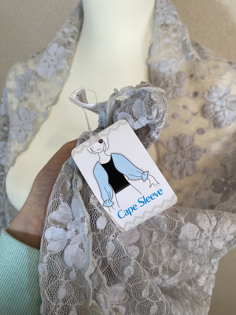 Japanese off brand - greyish light blue lace cardigan batwing style ...