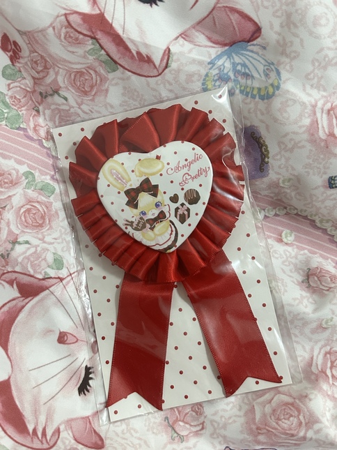 *New*Angelic pretty heart shape bunny valentine’s chocolate badge ...