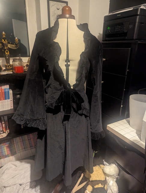 Moi Meme Moitie 2022 Velveteen Set Black (size 9) - One Piece - Lace ...