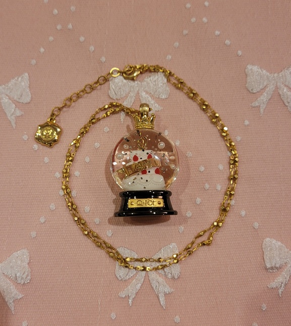 Q-Pot Strawberry Cake Snow Globe Dome Necklace - Necklaces/Choker ...