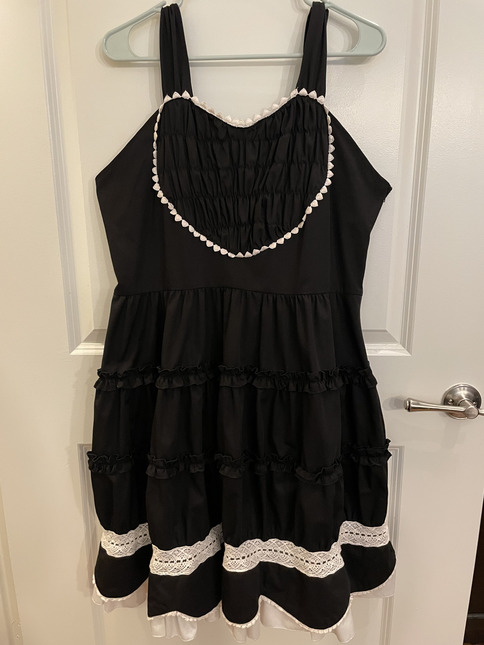 Bodyline Heartful Wish JSK Black 4L L445 (Plus Size Friendly) - Dresses ...