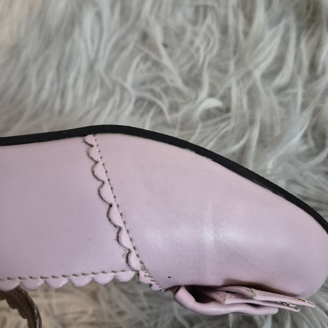 Off Brand Scalloped Cut Ribbon Shoes in pink size 24.5 - Shoes - Lace ...