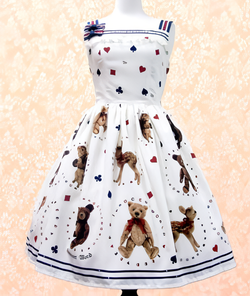 IW Marine Bear JSK IW classic sweet bear print Innocent World ...
