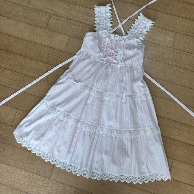 BTSSB Karami pink old school Triple Tiered JSK Set Baby the Stars Shine ...