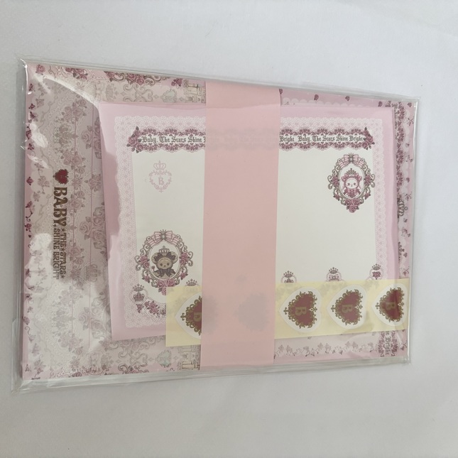 BABY, THE STARS SHINE BRIGHT Kumya Letter Set Pink Brand New Japan ...