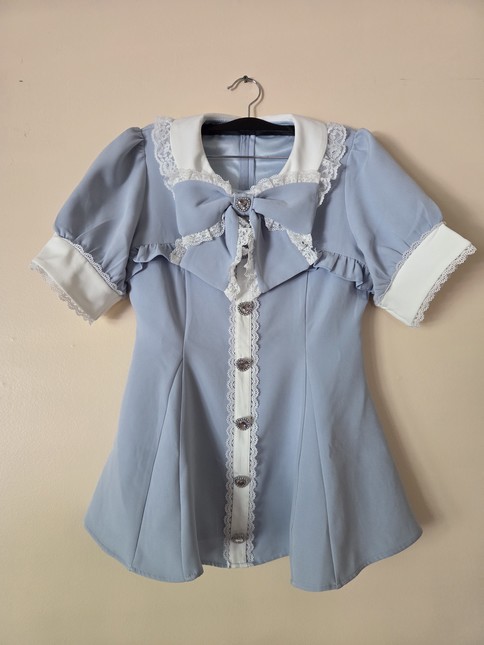 DML Bolero Layered Frill Set-up Sax L - Blouses - Kei Market: Buy and ...