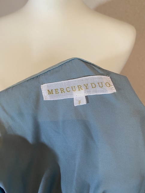 Mercuryduo - mint green embroidered chiffon mini dress - Dresses - Kei ...