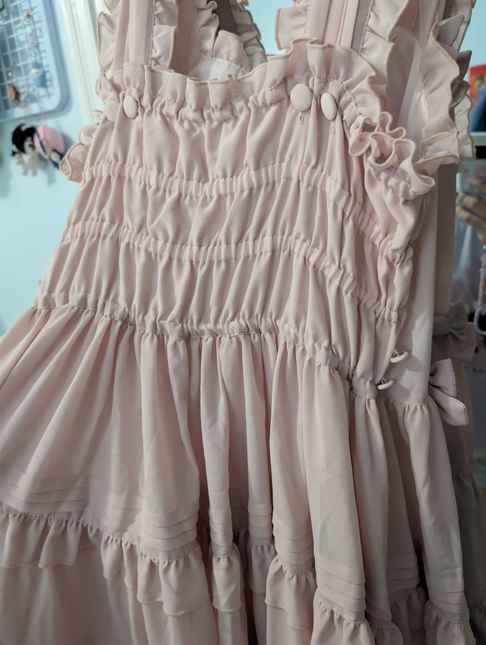 Pink Pintuck Tiered JSK (2023) - Dresses - Lace Market: Lolita Fashion ...