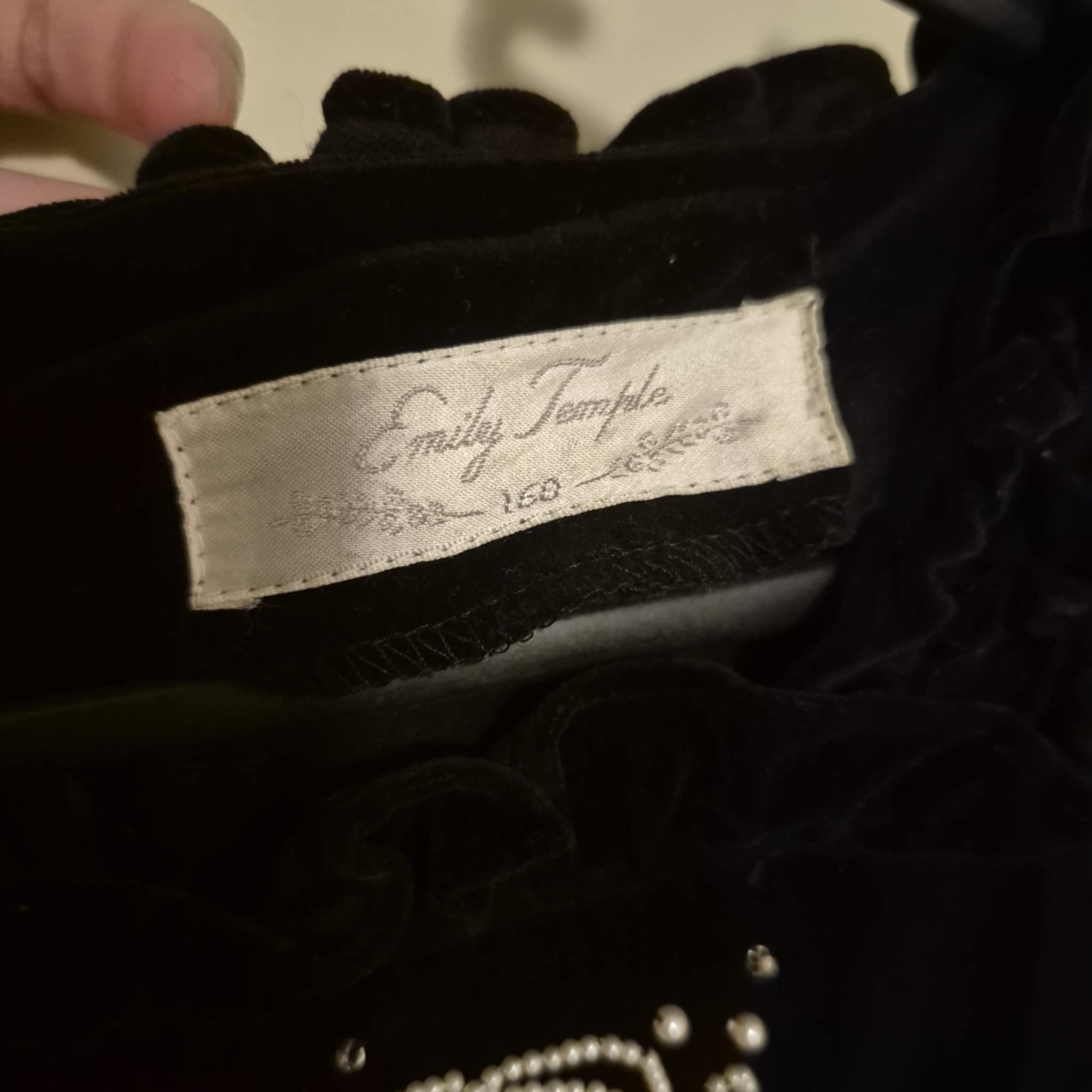 OLD Emily Temple black velveteen OP - Dresses - Lace Market: Lolita ...