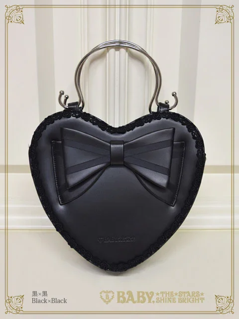 BtSSB Ribbon Heart Bag black x black - Bags and Purses - Lace Market ...