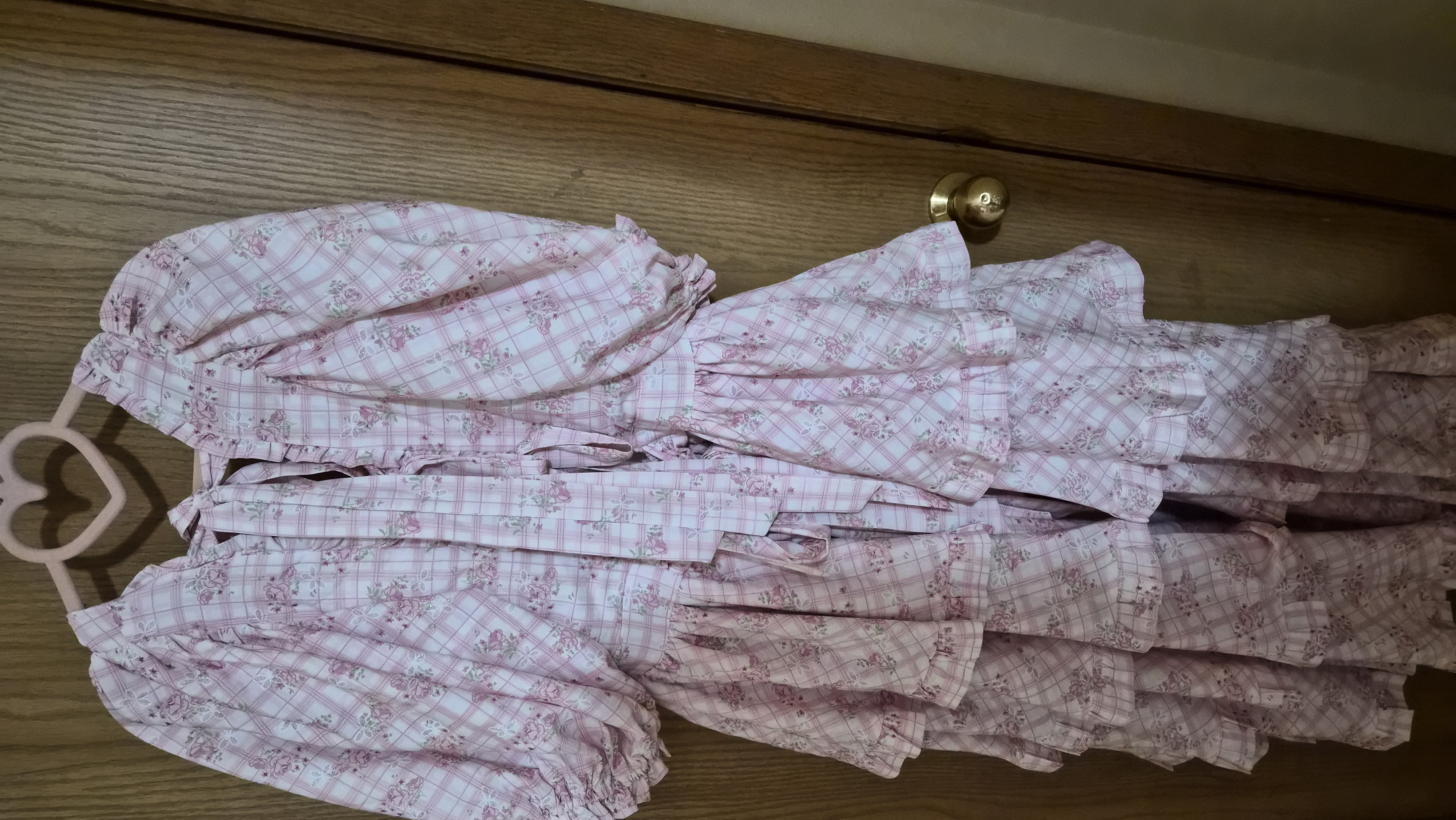 Ribbon Sweetheart Long Layer Dress Pink - Dresses - Kei Market: Buy and ...