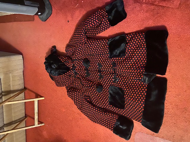 Hell bunny red/black bear ear fur coat plus size - Coats - Lace Market ...