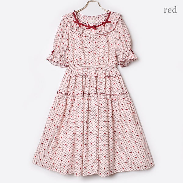 Melody BasKet Little Dot Heart OP - One Piece - Lace Market: Lolita ...