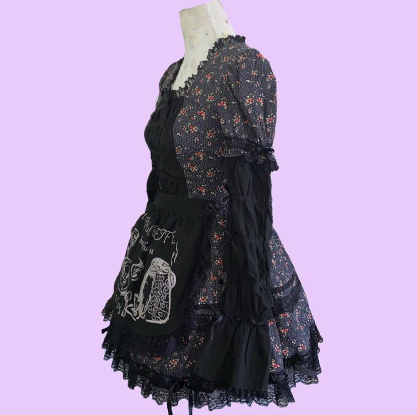 GLP floral maid dress op - One Piece - Lace Market: Lolita Fashion Sales