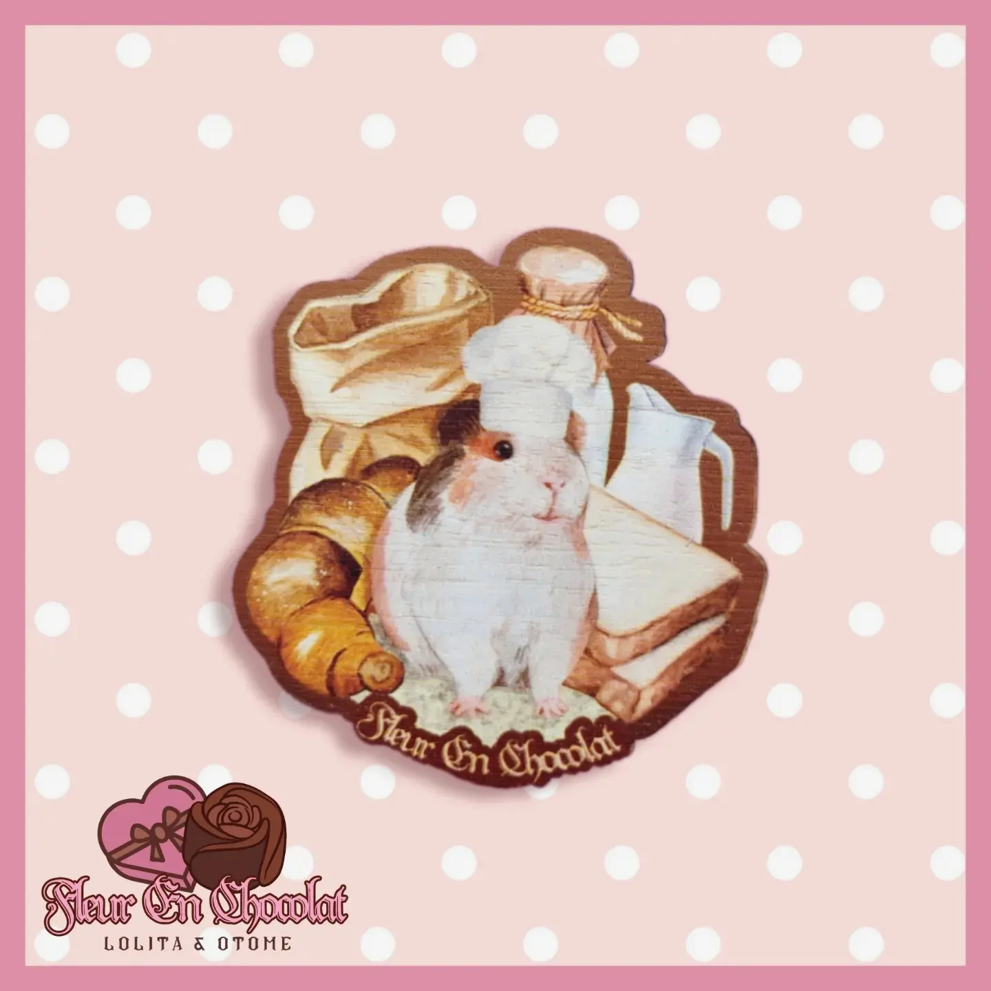 Guinea pig bakery brooch - Brooches and Pins - Lace Market: Lolita ...