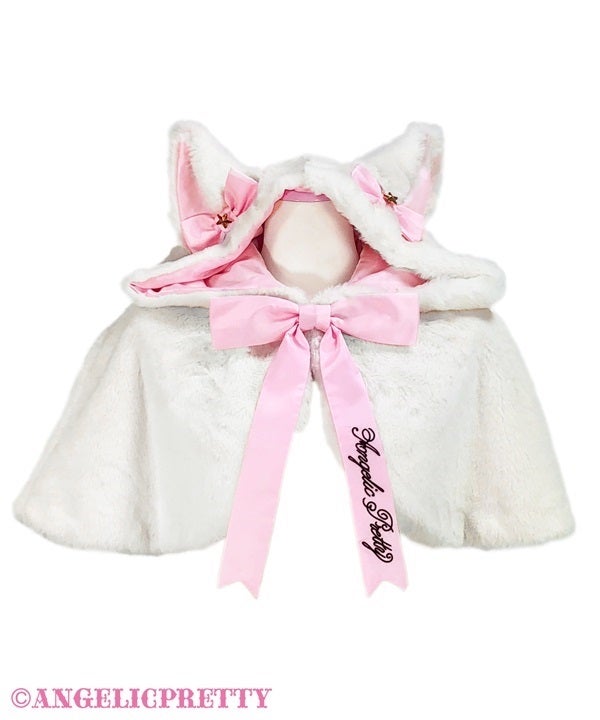 Angelic Pretty Magic Cat Cape in white - Outerwear - Lace Market ...