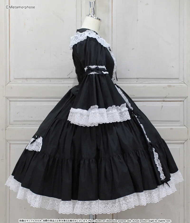 Metamorphose Temps de Fille Solid Color Raschel Lace Princess Sleeve OP ...