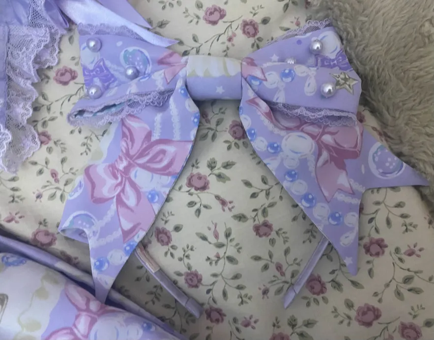 Angelic Pretty Jewel Marine OP set in Lavender - One Piece - Lace ...