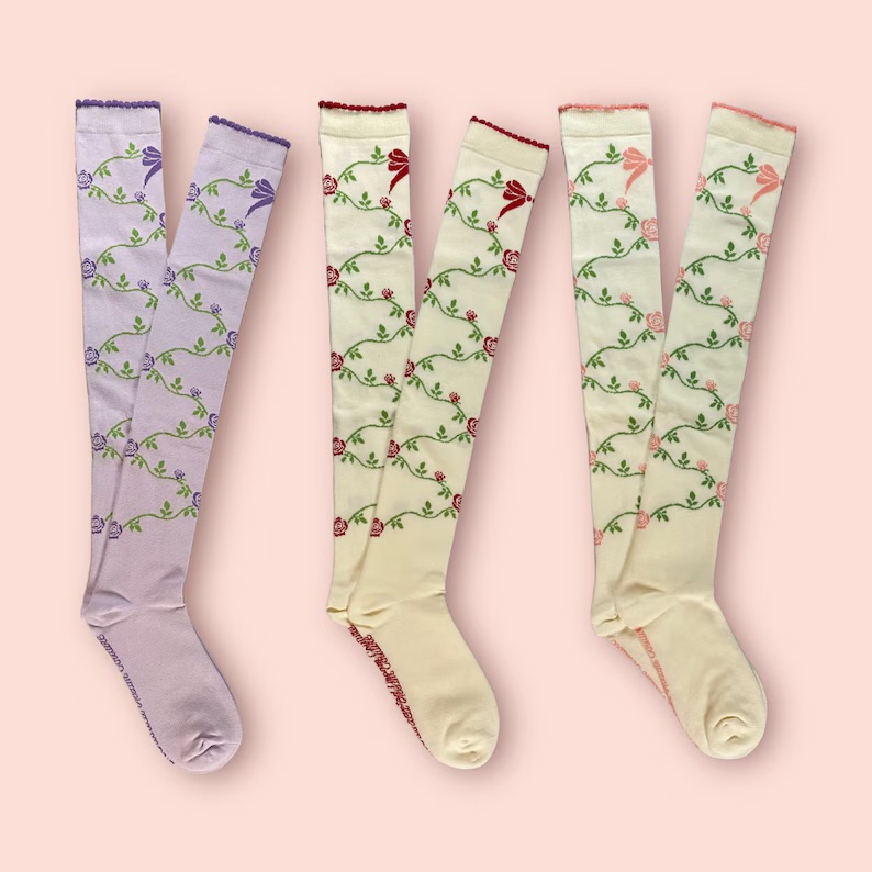 Enchanted Dream Couture Lavender Socks - Socks and Tights - Lace Market ...