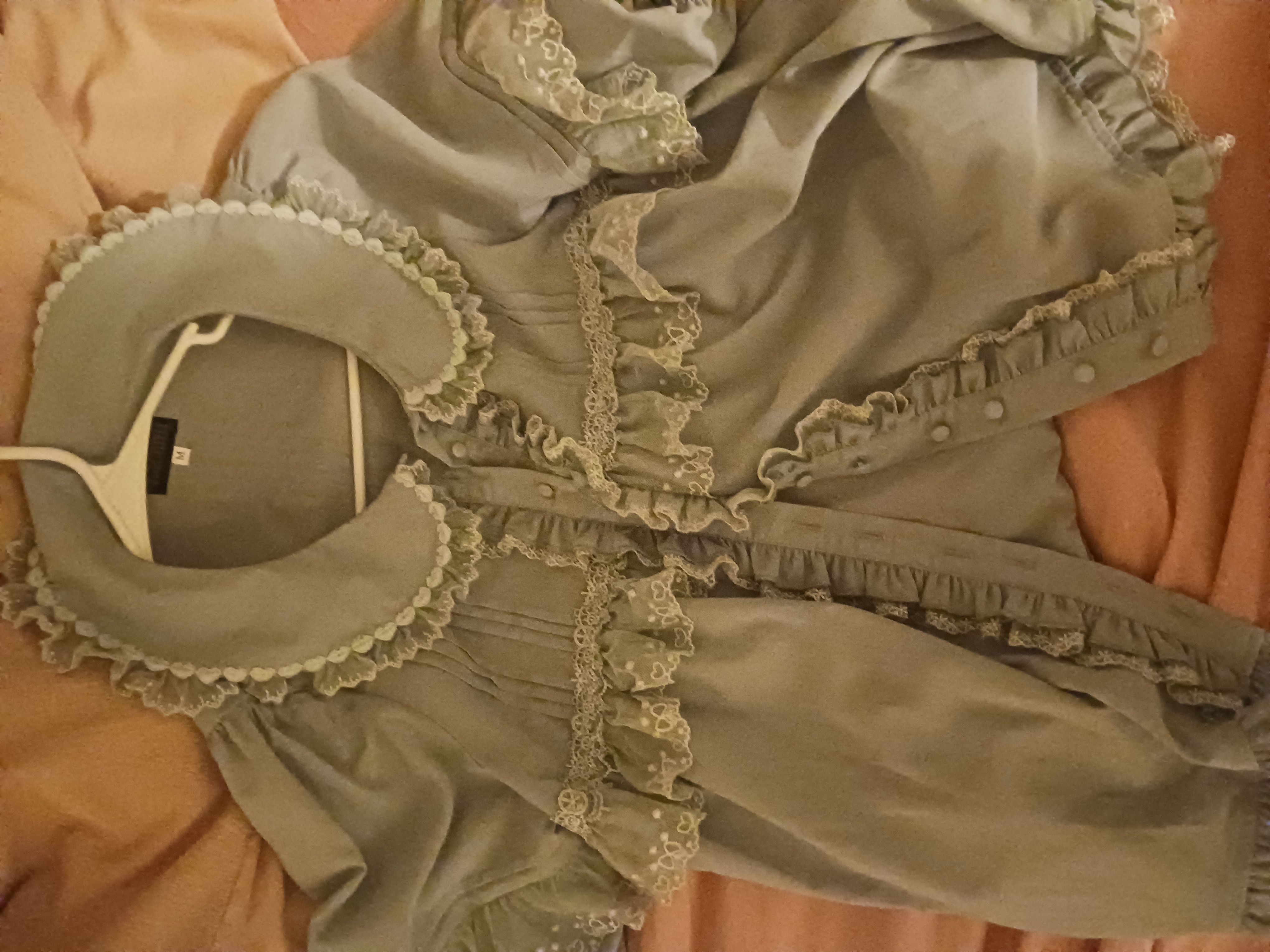 Haenuli Chiffon Blouse (M-Grey) - Blouses - Lace Market: Lolita Fashion ...