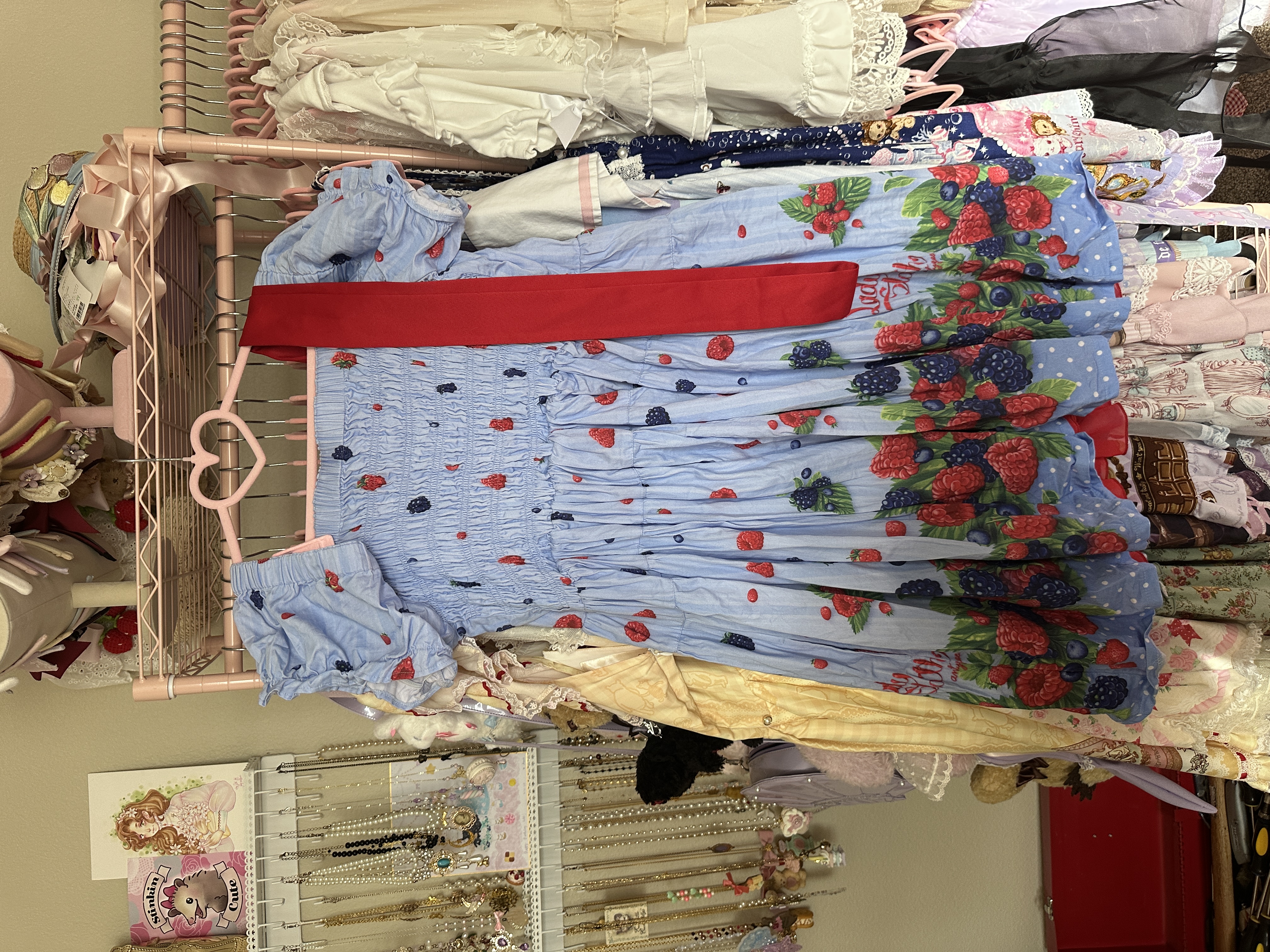 Lady Sloth Very Berry Picnic OP Plus Size - One Piece - Lace Market ...