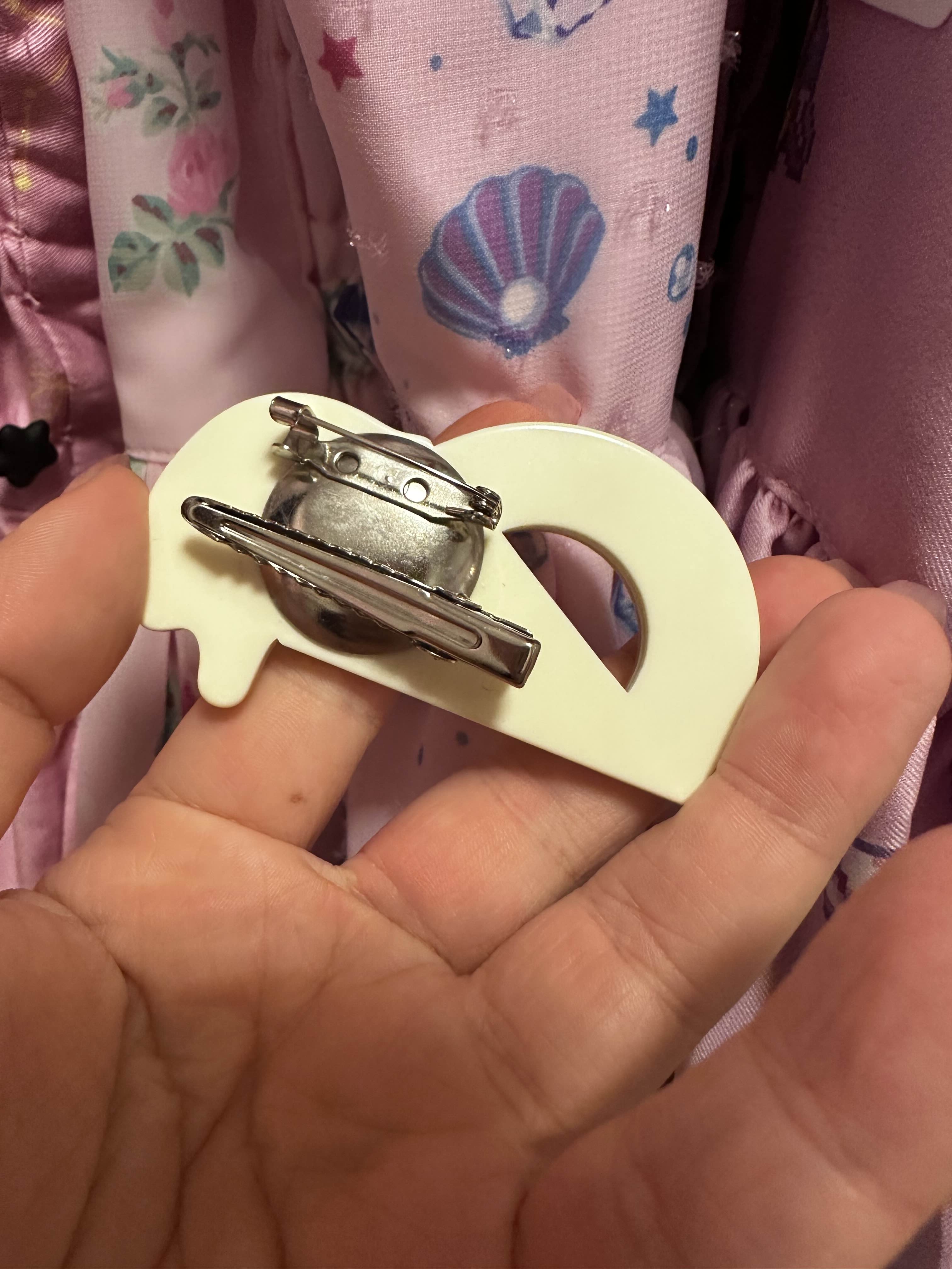 AP - Rainbow Ice Cream Clip Brooch - Yellow - Hair Accessories - Lace ...