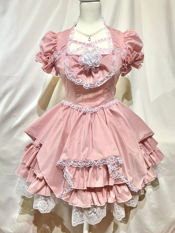 Marble Lace Up Antique OP Set (LL-3L Size) - Dresses - Lace Market ...