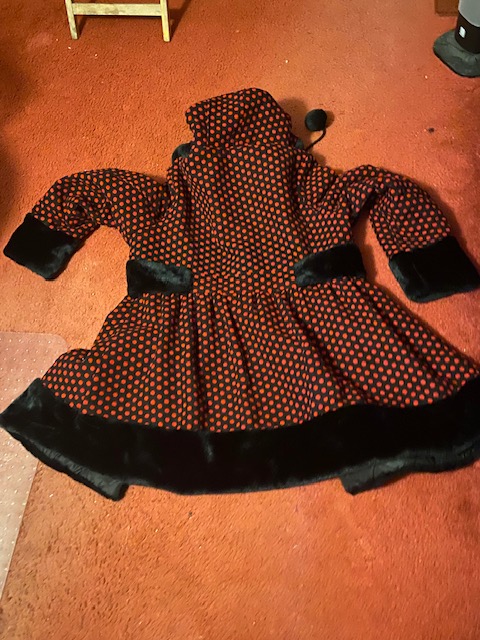 Hell bunny red/black bear ear fur coat plus size - Coats - Lace Market ...