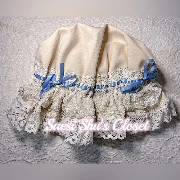 NWT Rococo Classic Lolita Lace Ribbon Bonnet in Ivory Colorway 🎀 in ...